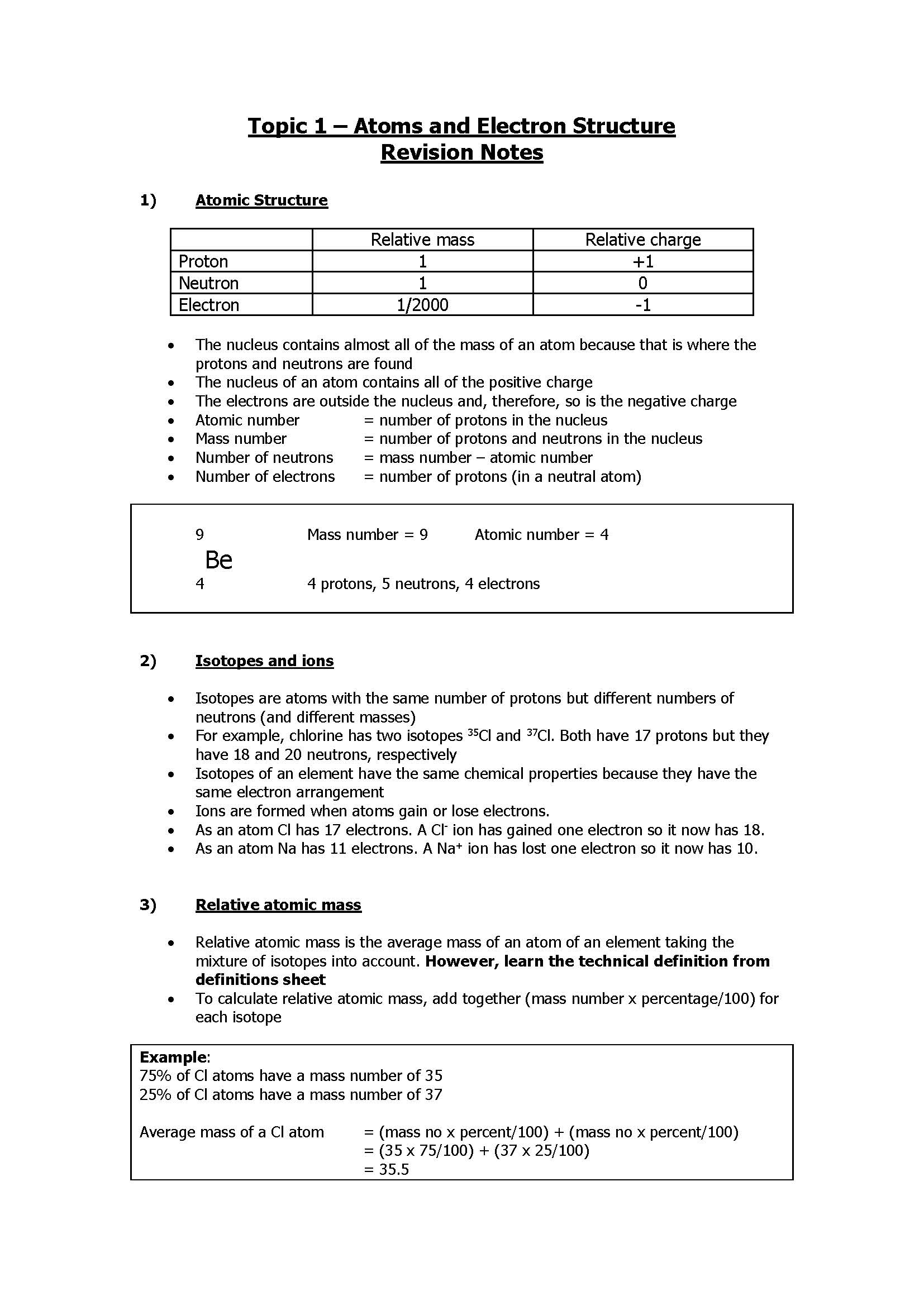 ALEVEL化学Chemistry OCR辅导资料U1U2U4U5笔记notes - qyconsult
